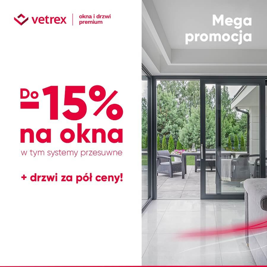 Forum Branżowe | Promocja na okna i drzwi VETREX portal branży stolarki